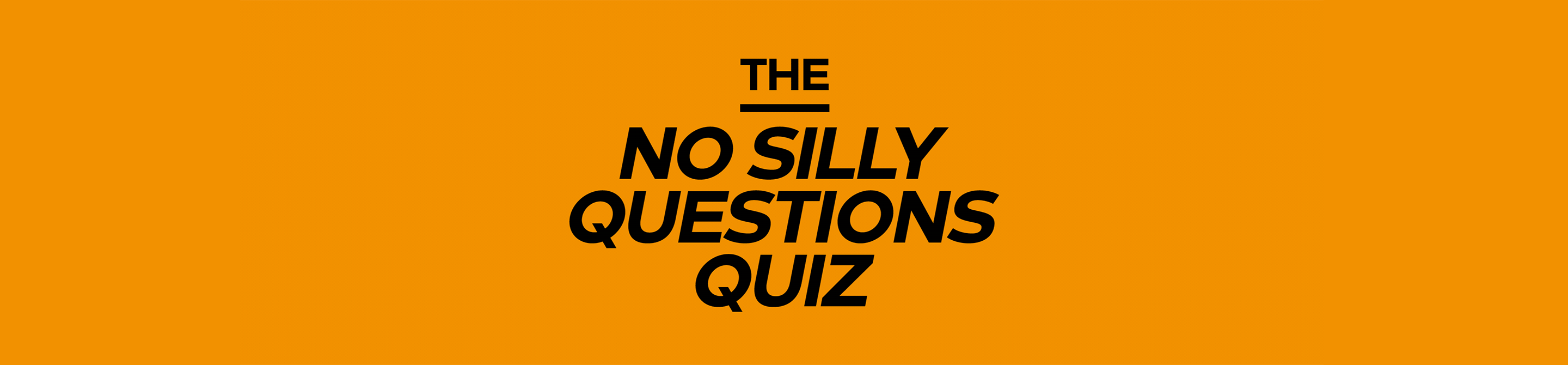 The No Silly Questions Quiz the-no-silly-questions-quiz