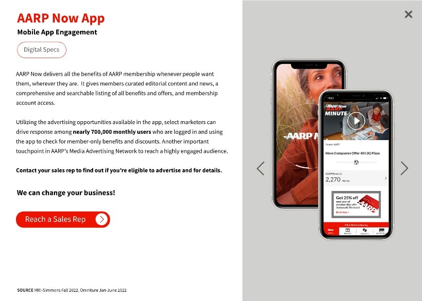 AARP Now Network Page