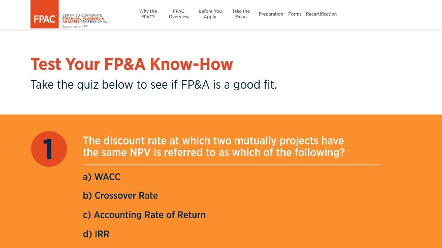 FP&A 5 Question Quiz FP&A Fast 5: Questions for Financial Planning and ...