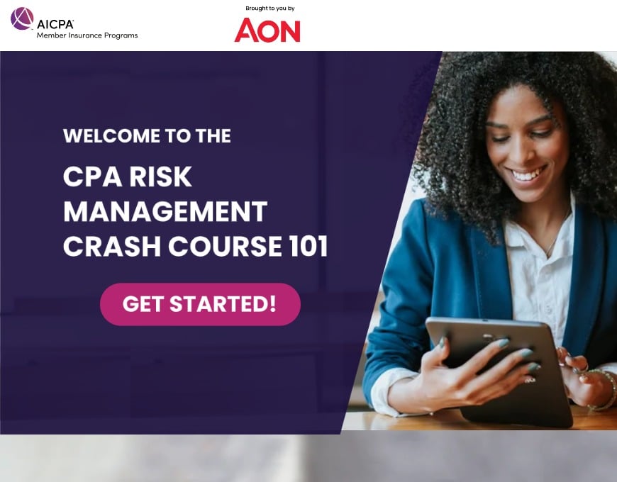 CPA Risk Management Crash Course 101 | AICPA CPA Risk Management Crash ...