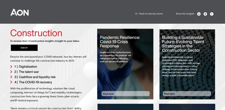 Construction Construction Industry Insights Addressing Key Risk