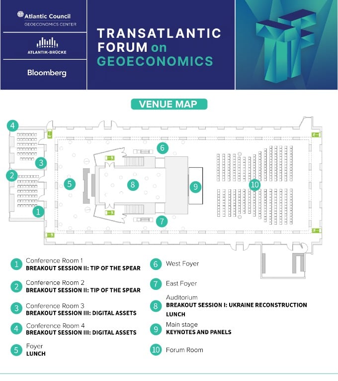 Transatlantic Forum Venue Map
