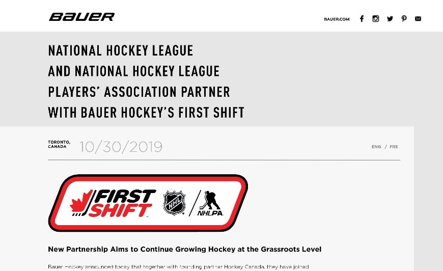 NHL & NHLPA + First Shift