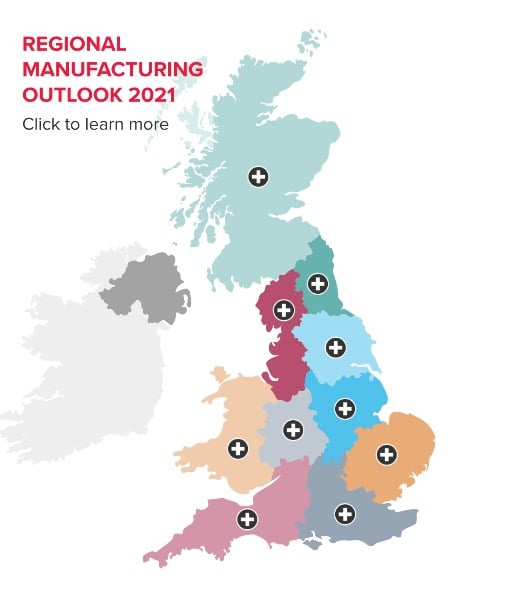 UK/Manufacturing Regional Outlook Map Jul 2021