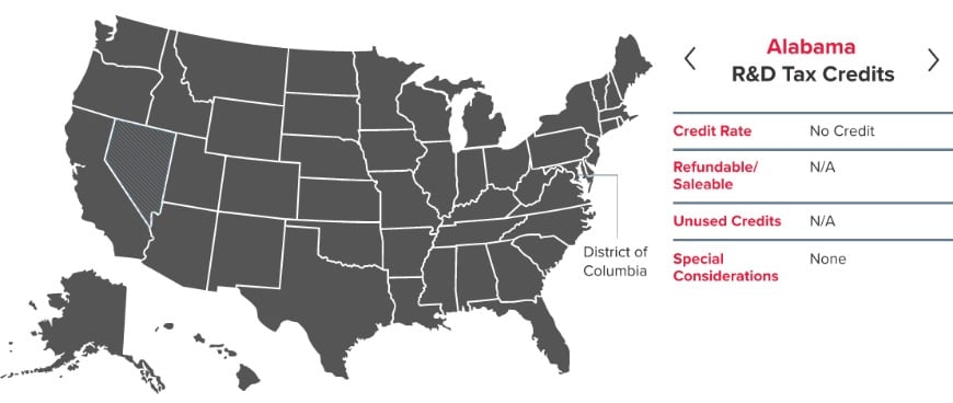State R&D Credit Map