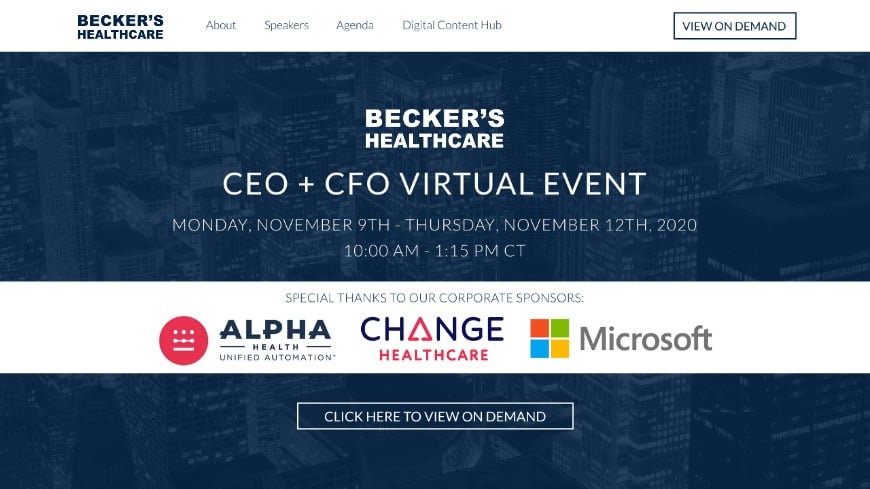 November CEO + CFO Virtual Event