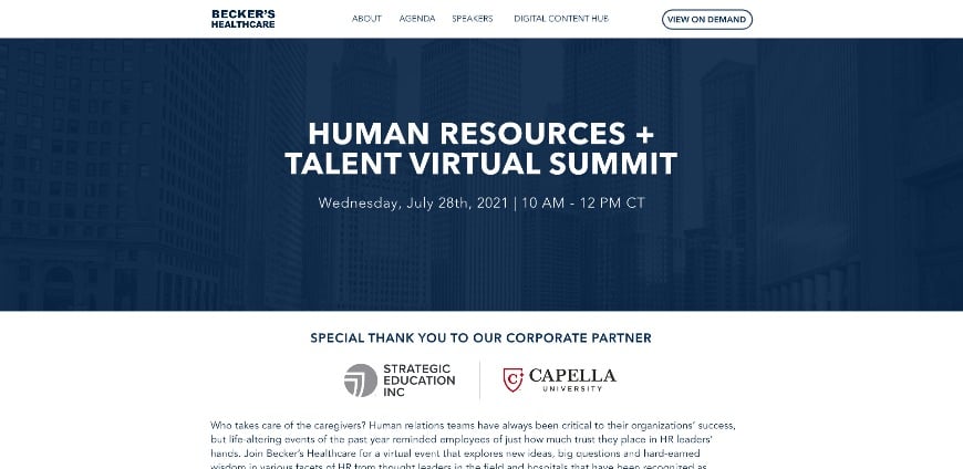 Human Resources + Talent Virtual Summit
