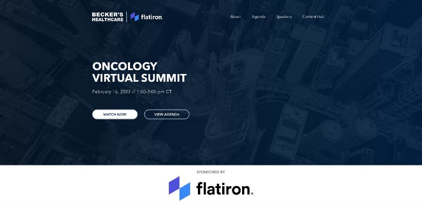 Flatiron + Becker's Oncology Summit 2023