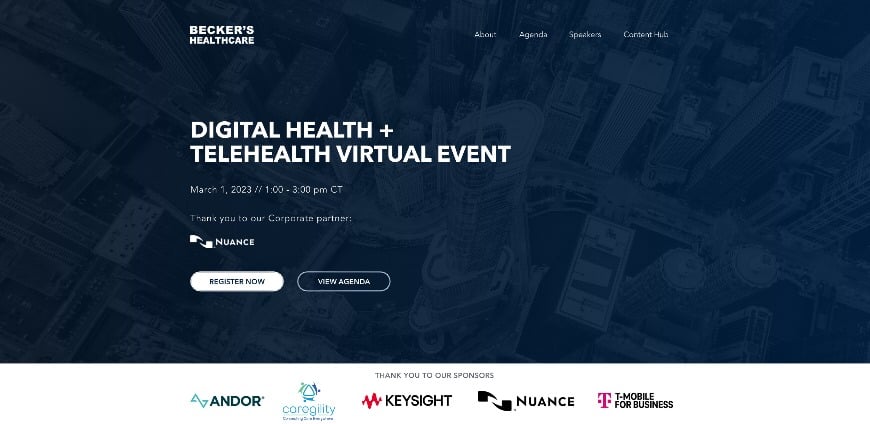 2023 Digital Health + Telehealth Virtual Event