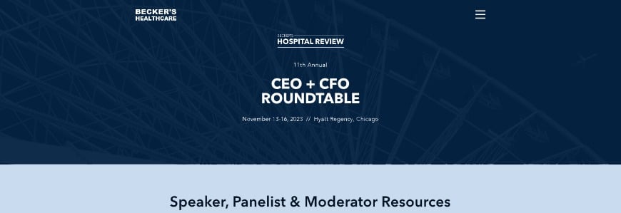 Speaker Resources // 11th CEO + CFO ROUNDTABLE