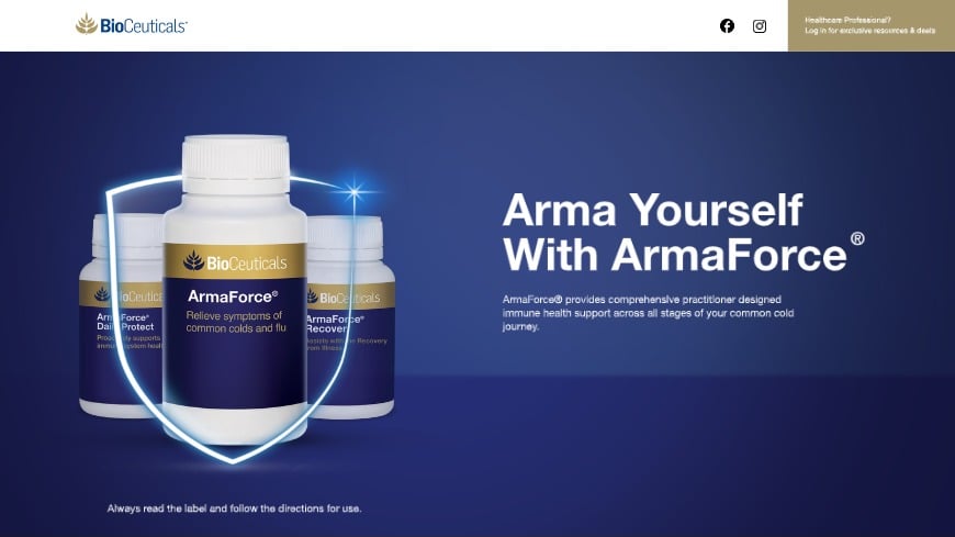 BioCeuticals ArmaForce Landing AW Edits