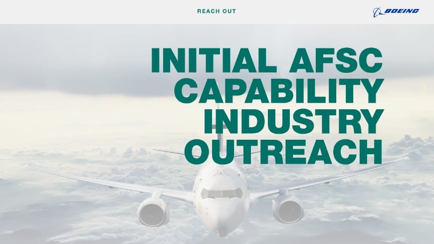 Initial AFSC Capability Industry Outreach
