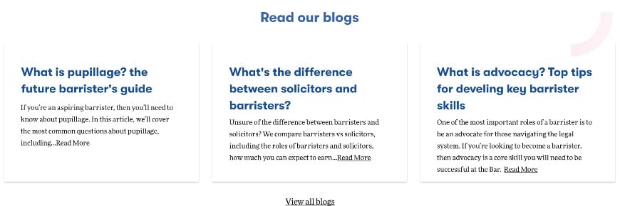 Latest Insights (Becoming a Barrister)