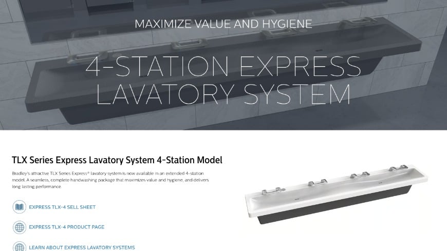 4-Station Express Lavatory System