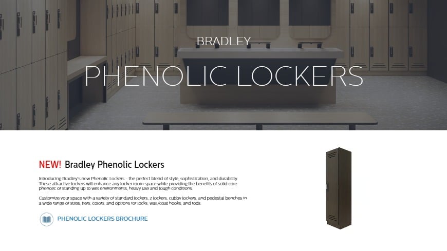 Bradley Phenolic Lockers