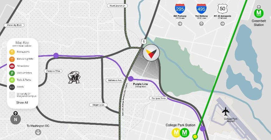 Discovery Point Amenities Map - Website UMD Amenities Map
