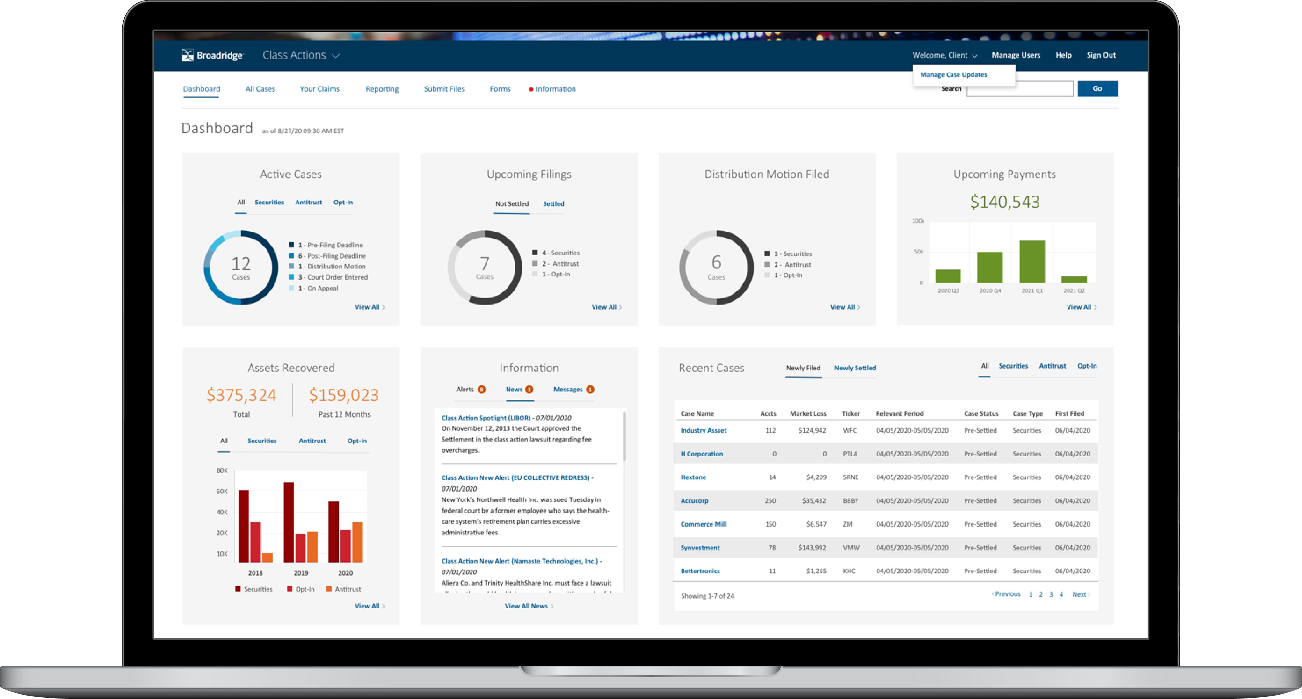 Maximize recoveries and minimize risk with Broadridge Global Class ...