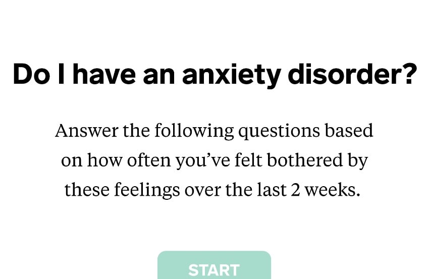 anxiety quiz