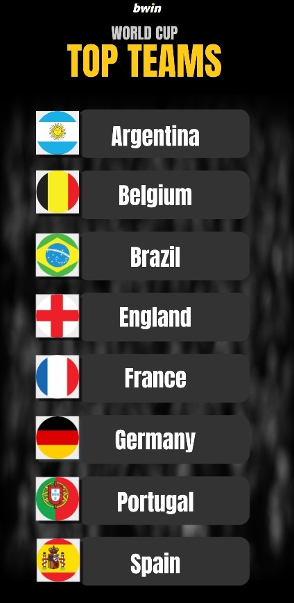 Top 8 WC teams