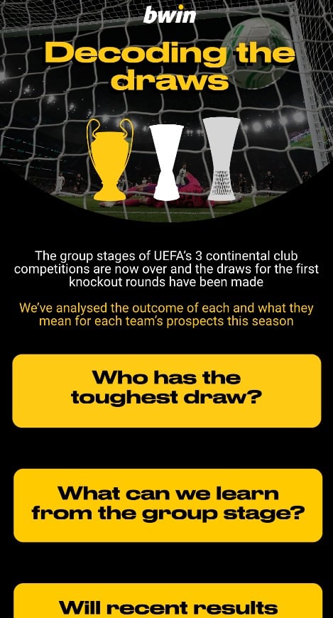 European knockout draws