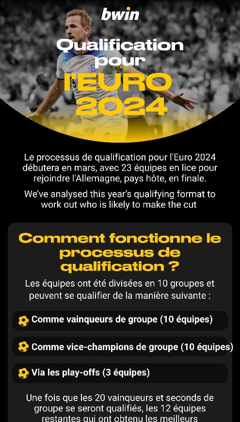 Euro 2024 qualifying BEFR