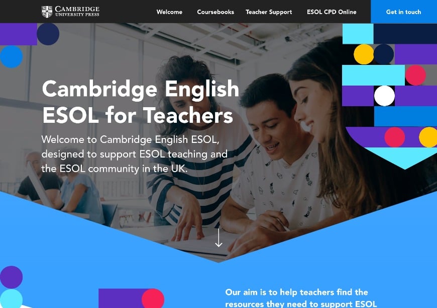 Cambridge English ESOL for Teachers Cambridge English ESOL for Teachers