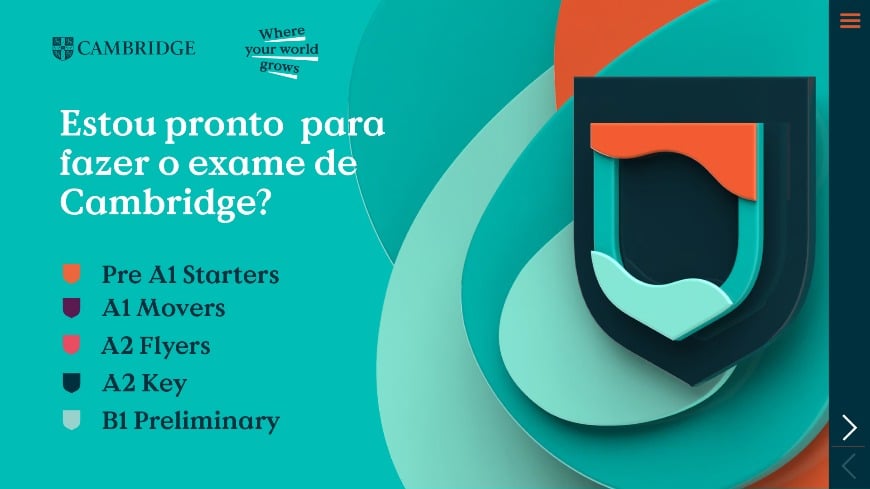 Exame de Cambridge - Starters - Movers - Flyers - Keys - Preliminary