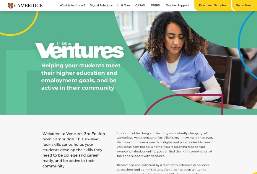 Ventures 3rd Edition Product Walkthrough