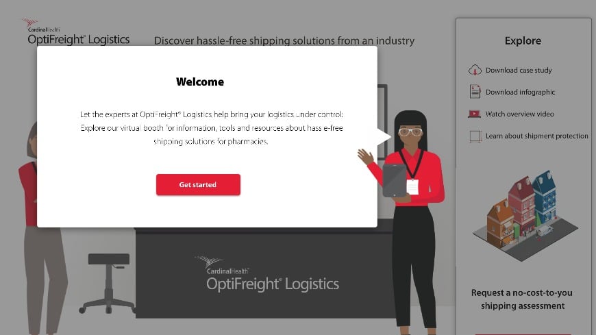 OptiFreight Interactive Booth - Pharmacy