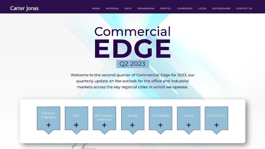 Commercial Edge Q2 2023 - UK office and industrial sector market insights from Carter Jonas UK ...