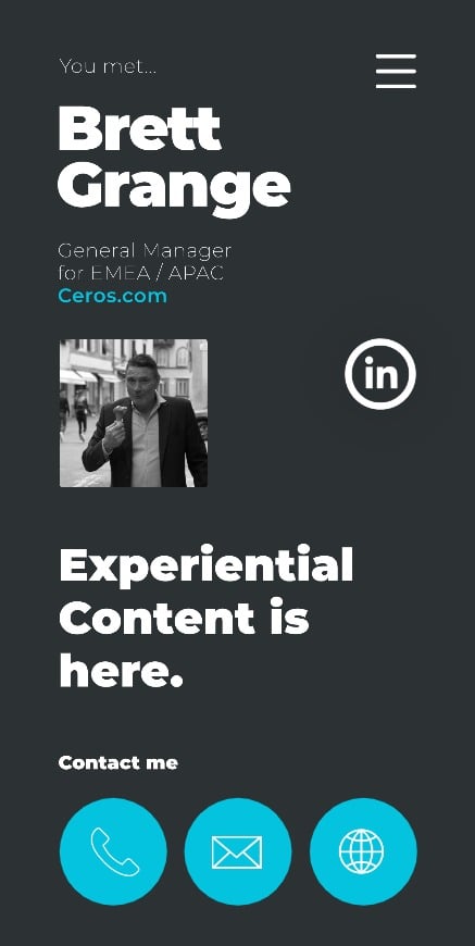 Interactive Business Card Template