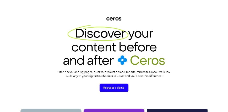 Before & After Ceros Content