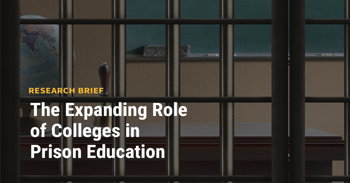 The Expanding Role of Colleges in Prison Education
