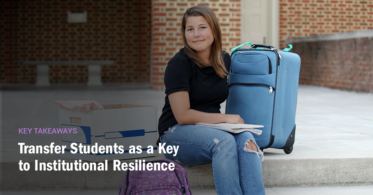Transfer Students as a Key to Institutional Reslience