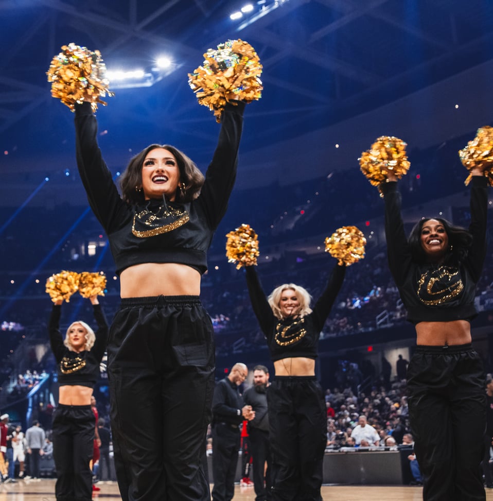 Cavaliers Dance Team Cavaliers On Court Host Ahmaad Crump Grateful For
