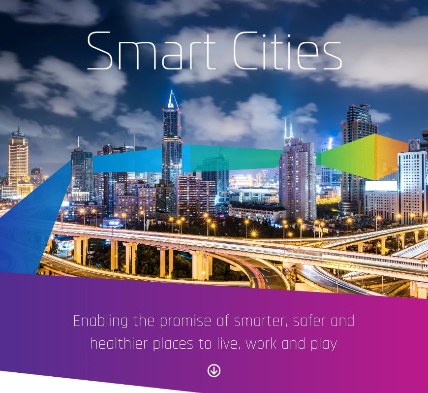 Smart Cities Infographic Title: The Future of Smart Cities