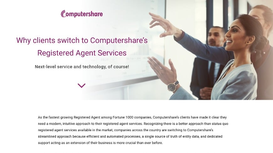 Why Clients Choose Computershare's Registered Agent Services Why ...