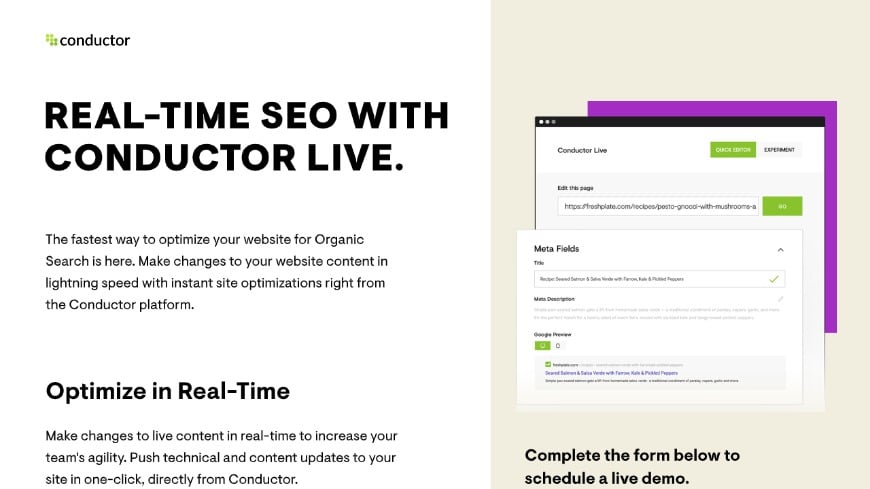 Real-time SEO with Conductor Live.