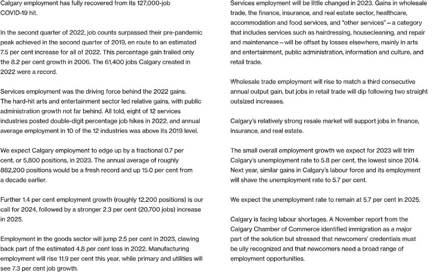 Calgary_Labour and employment