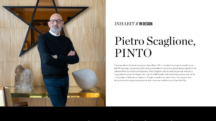 In Design: Pietro Scaglione PINTO