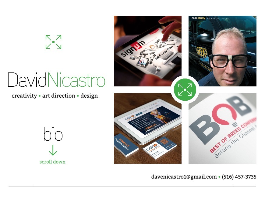 DAVID NICASTRO â€¢ CREATIVE DIRECTION & DESIGN David Nicastro, Creative ...