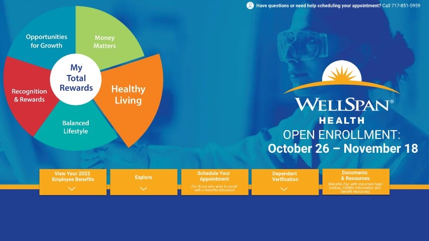 WellSpan Landing Page