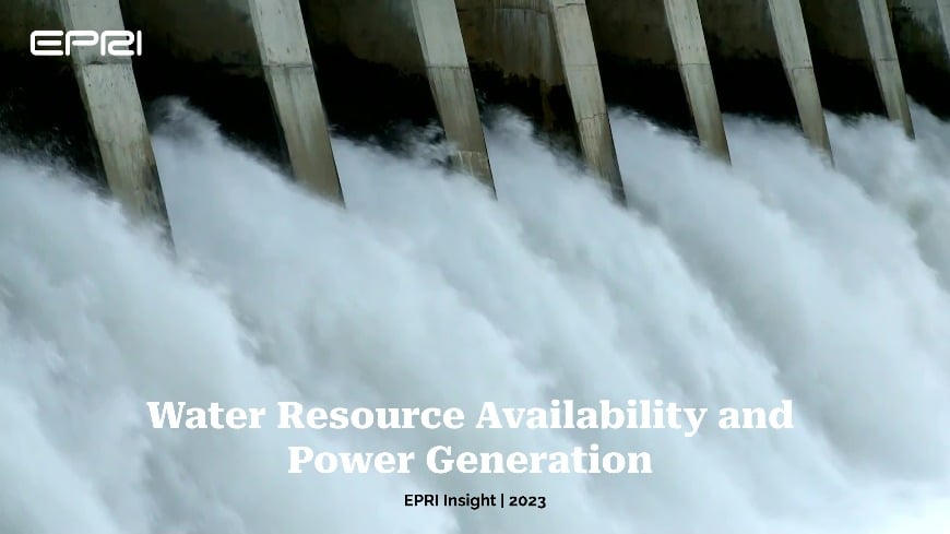 EPRI Insights: Water Availability & Power Generation water energy power ...