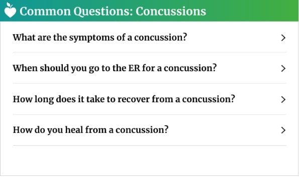 LIVE-Common Questions: Concussions