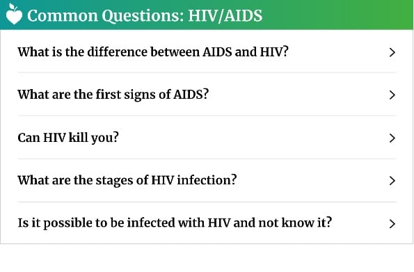 LIVE-Common Questions Responsive - AIDS and HIV