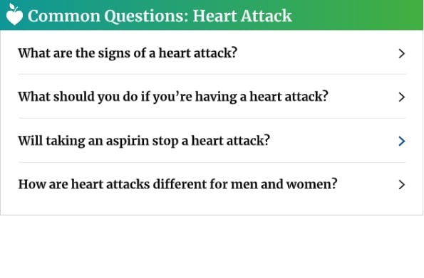 Common Questions: Heart Attack