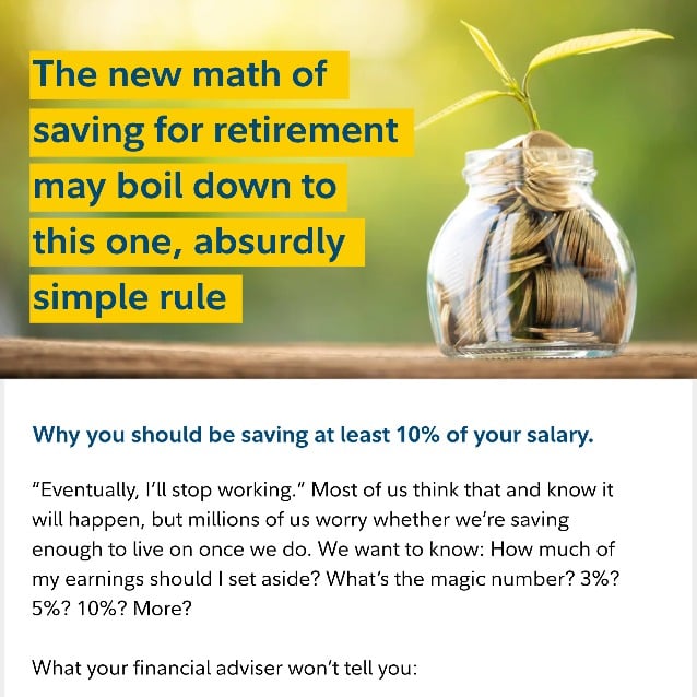 Math of Saving for Retirement