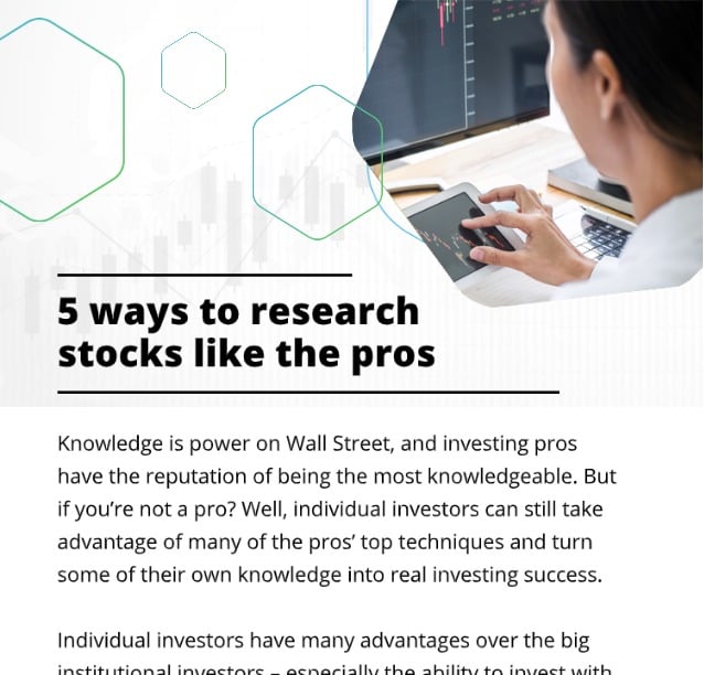 5 ways to research stocks like the pros