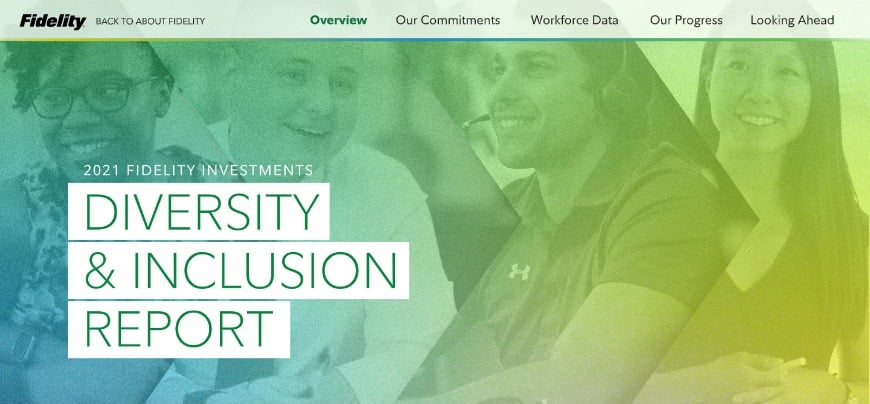 2021 Fidelity Investments Diversity and Inclusion Report Overview