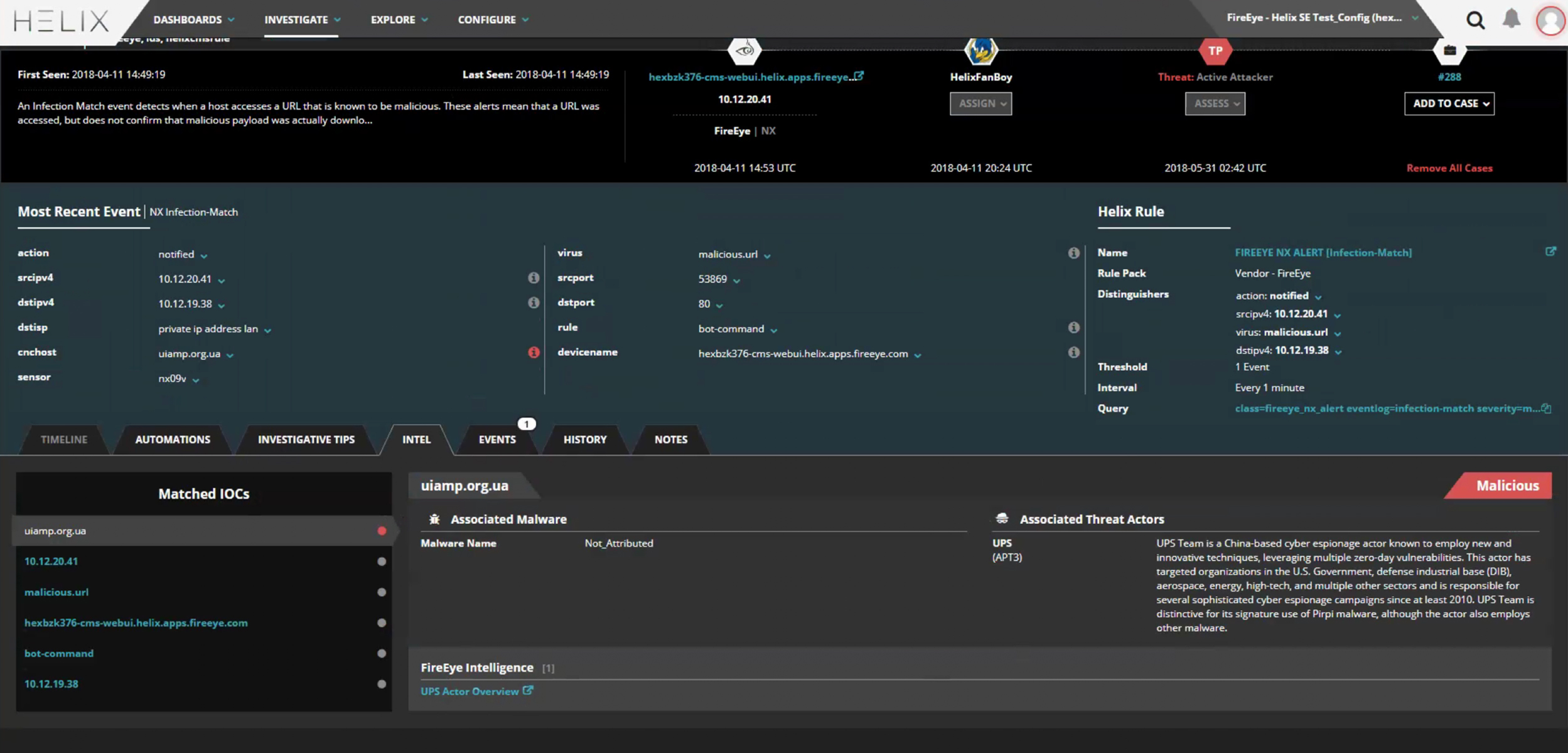Helix Product Tour FireEye Helix Security Platform Tour
